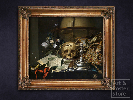 Second Life Marketplace - Skull & Crown - Andriessen Classic Vanitas ...